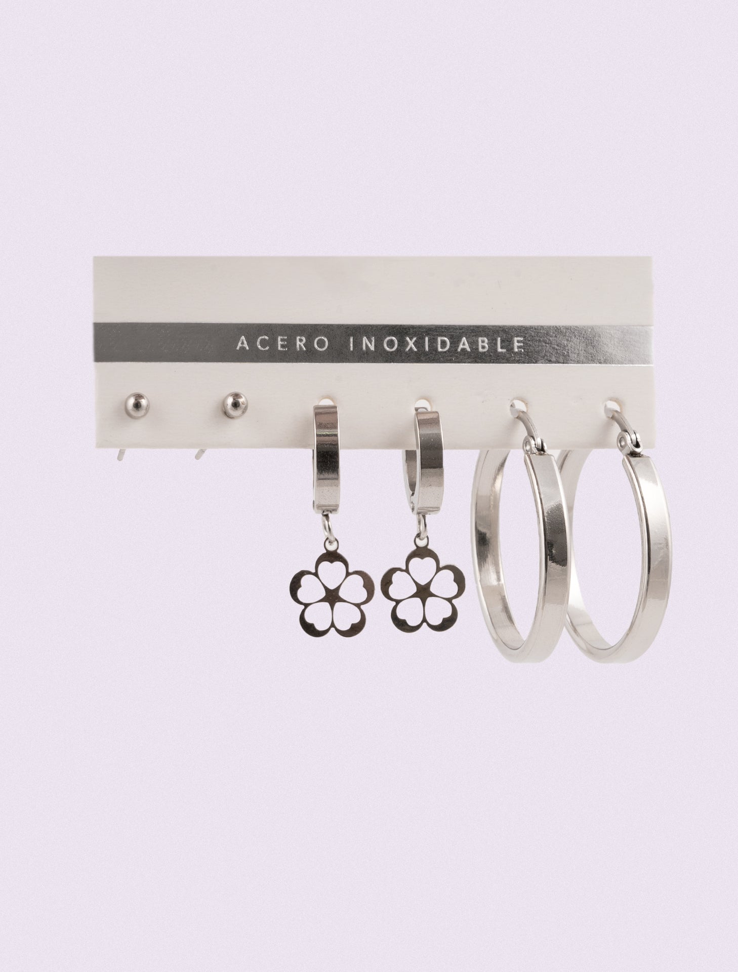 aretes de plata de bolita